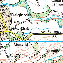 The Deil's Cauldron and the Melville Monument, Comrie - Route Map