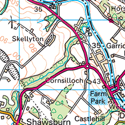Chatelherault Country Park, near Hamilton - Route Map