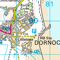 Dornoch links and Embo circular - Route Map