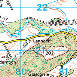 Lady Mary's walk and Laggan Hill circular - Route Map