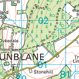 Dunblane to Ashfield riverside walk, Dunblane - Route Map