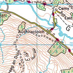 Loch Freuchie circuit, Amulree - Route Map