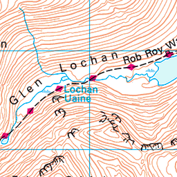 Loch Freuchie circuit, Amulree - Route Map