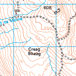 Loch Freuchie circuit, Amulree - Route Map