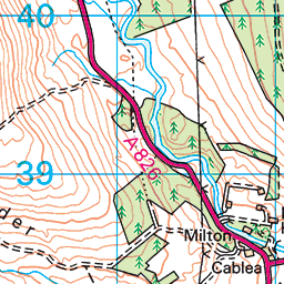 Loch Freuchie circuit, Amulree - Route Map