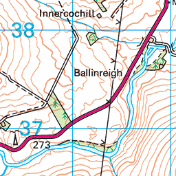 Loch Freuchie circuit, Amulree - Route Map