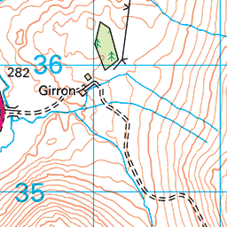 Loch Freuchie circuit, Amulree - Route Map
