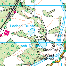 Loch Garten and Garten woods - Route Map
