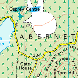 Loch Garten and Garten woods - Route Map