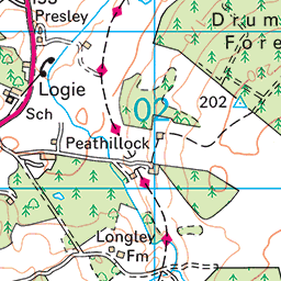 Divie Gorge circuit, from Logie Steading - Route Map