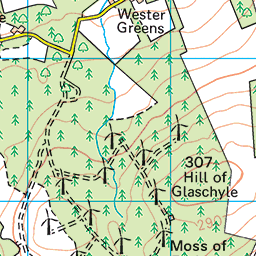 Divie Gorge circuit, from Logie Steading - Route Map