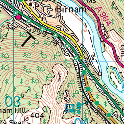 Inver Walk and Pine Cone Point, Dunkeld - Route Map