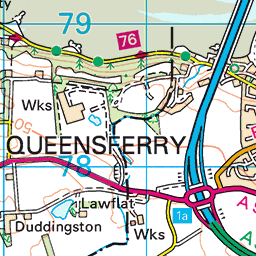 The Forth Bridges, Queensferry - Route Map