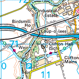 Almondell and Lin's Mill Aqueduct, near Livingston - Route Map