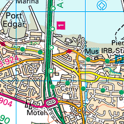 The Forth Bridges, Queensferry - Route Map