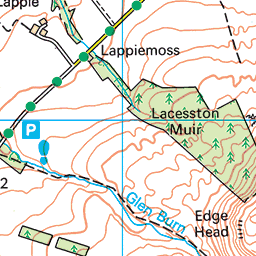 West Lomond via the Bunnet Stane - Route Map
