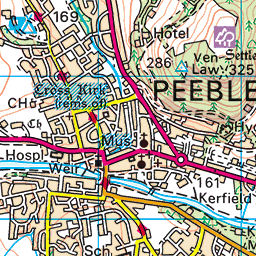 Glentress circuit from Peebles - Route Map