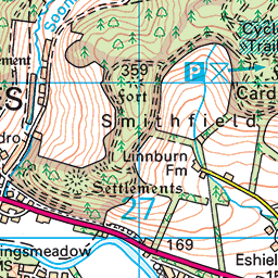 Glentress circuit from Peebles - Route Map
