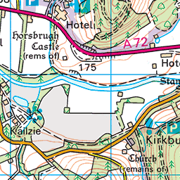 Glentress circuit from Peebles - Route Map
