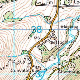 Giant's Chair walk, Dufftown - Route Map