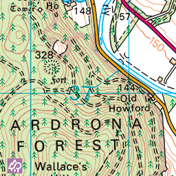 Leithen Water circuit, Innerleithen - Route Map