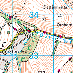Minch Moor circuit from Traquair - Route Map