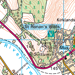 Leithen Water circuit, Innerleithen - Route Map