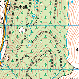 Minch Moor circuit from Traquair - Route Map
