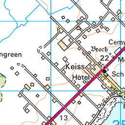 Keiss Castle and Nybster Broch, Nybster - Route Map