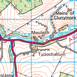 Giant's Chair walk, Dufftown - Route Map