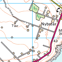 Keiss Castle and Nybster Broch, Nybster - Route Map