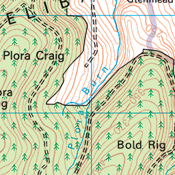 Minch Moor circuit from Traquair - Route Map