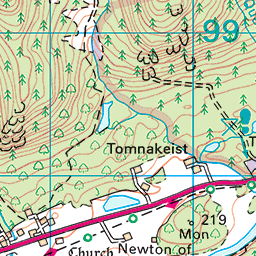 Seven Bridges and Knock Castle, Ballater - Route Map