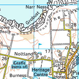 Noup Head, Westray - Route Map