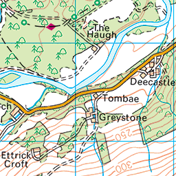 Glen Tanar pinewood, near Aboyne - Route Map