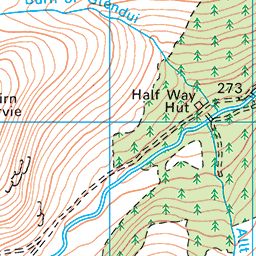 Glen Tanar pinewood, near Aboyne - Route Map