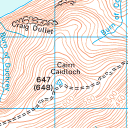 Loch Lee and waterfalls circuit, Glen Esk - Route Map