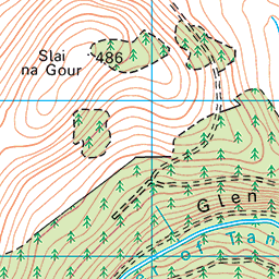 Glen Tanar pinewood, near Aboyne - Route Map
