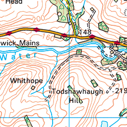 Heip Hill and the Teviot, Hawick - Route Map