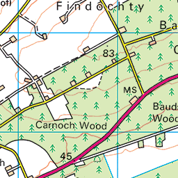 Cullen Bay and Portknockie circuit - Route Map