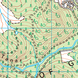 Glen Tanar pinewood, near Aboyne - Route Map