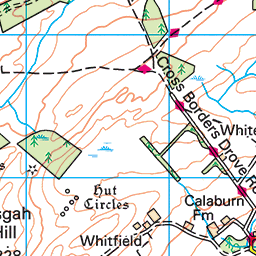 Heip Hill and the Teviot, Hawick - Route Map