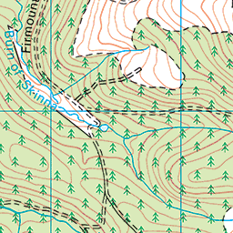 Glen Tanar pinewood, near Aboyne - Route Map