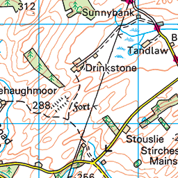 Heip Hill and the Teviot, Hawick - Route Map