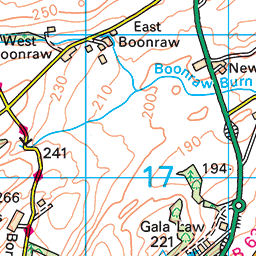 Heip Hill and the Teviot, Hawick - Route Map