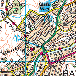 Heip Hill and the Teviot, Hawick - Route Map