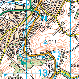Heip Hill and the Teviot, Hawick - Route Map