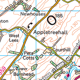 Heip Hill and the Teviot, Hawick - Route Map