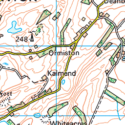 Heip Hill and the Teviot, Hawick - Route Map