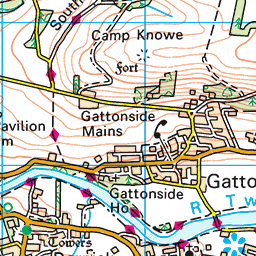 Eildon Hills, from Melrose - Route Map